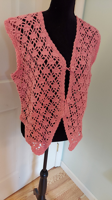 Ravelry: 4339 Shell Pattern Vest pattern by Wendy Yarns