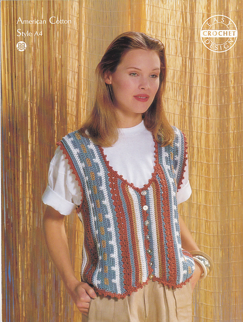 Ravelry: Aztec Striped Vest pattern by Brenda York