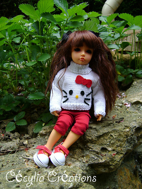 Ravelry: Pussycat, sweater for BJD Littlefee, Elin and Boneka doll ...