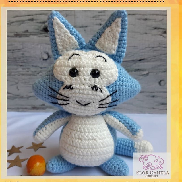 Ravelry: Gatito Puar DBZ pattern by Celene Montoya