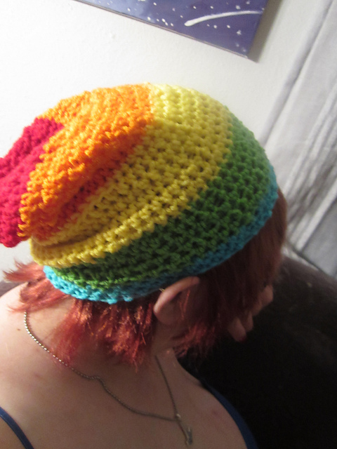 Ravelry: Be The Rainbow Slouch Beanie pattern by Brooke Etter