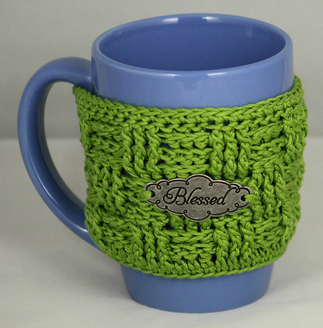 Ravelry: Basket Weave Mug Cozy pattern by Jennifer E. Ryan