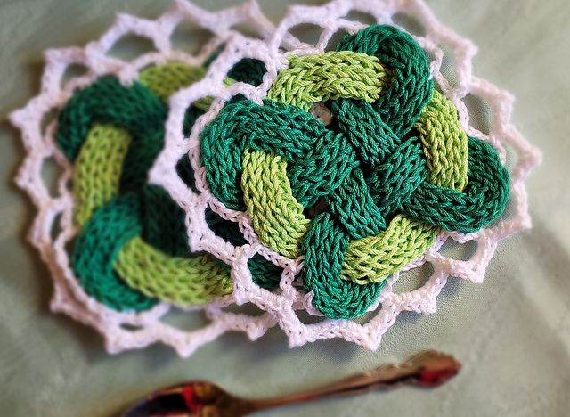 Ravelry: Celtic Knot Coaster pattern by Jennifer E. Ryan