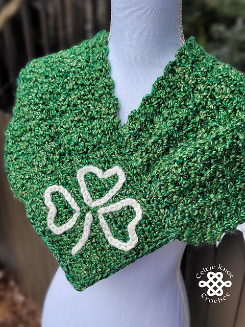 Ravelry: Crochet Shamrock Cowl pattern by Jennifer E. Ryan