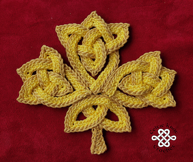 Ravelry: Celtic Fall Leaf pattern by Jennifer E. Ryan