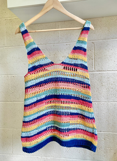 Ravelry: Ladder Vest Top pattern by Cesca Woodrow