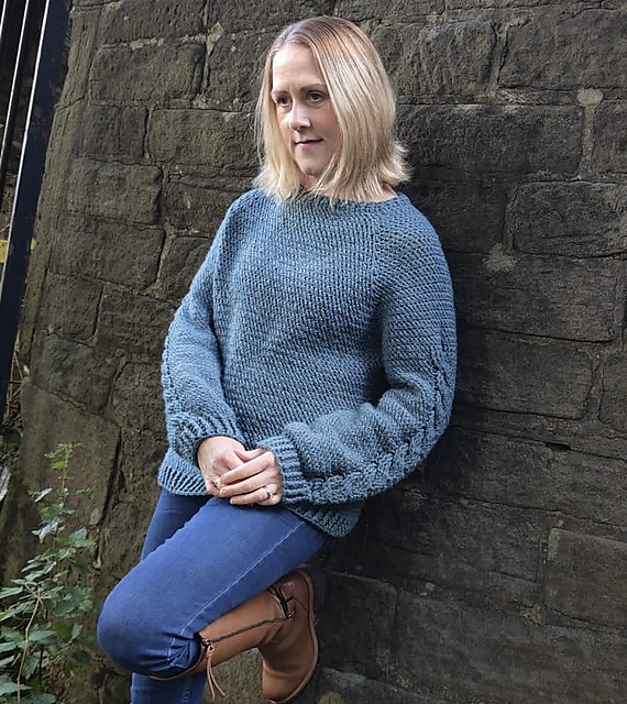 Ravelry: Cable Sleeve Jumper pattern by Cesca Woodrow