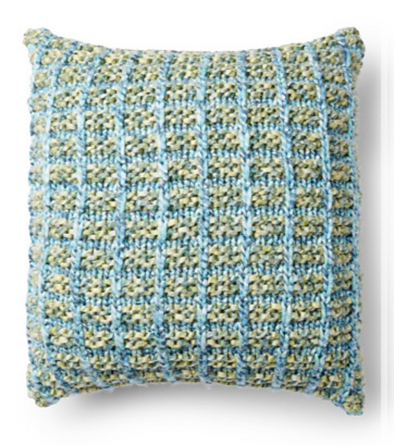 Ravelry: Basket Stitch Pillow pattern by Yarnspirations Design Studio