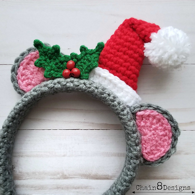 Ravelry: Holiday Mouse Headband pattern by Jennifer Lynn