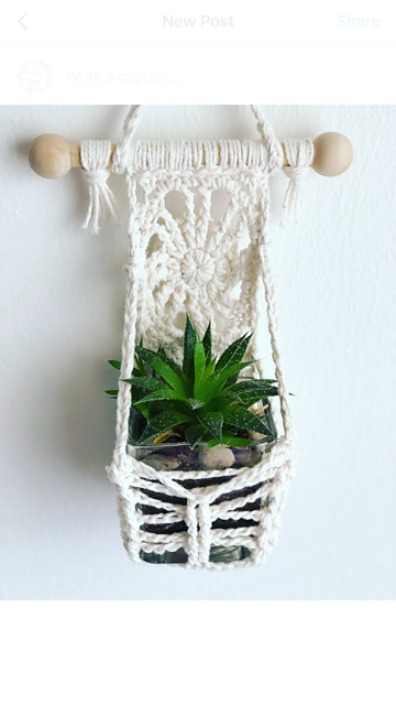 Ravelry: Sunny Day Wall Plant Hanger pattern by Chalia Delarosa