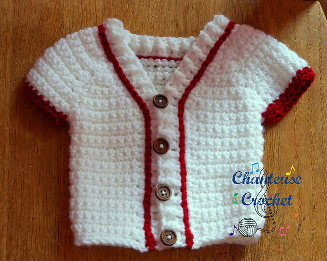 Ravelry: ChanteuseCrochet's Baby's First Baseball Uniform