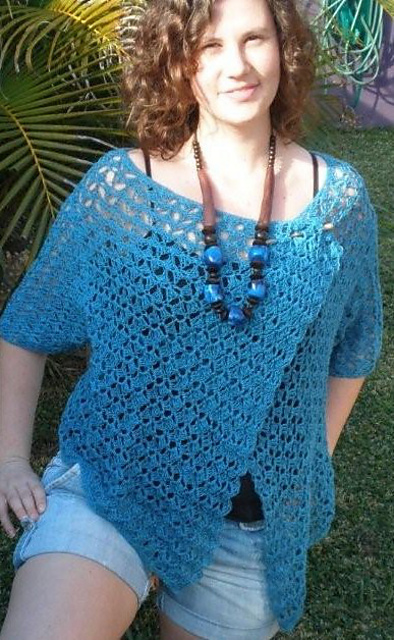 Ravelry: Blue Wrap Cardigan pattern by Jenny King