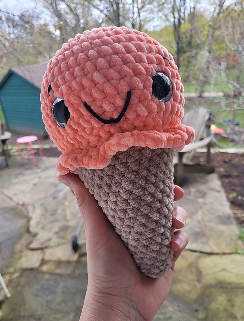 Ravelry: Peaches the Ice Cream Cone pattern by Charlene Morris