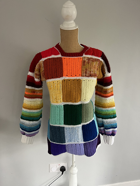 Ravelry: Rainbow Square Jumper pattern by Charli May