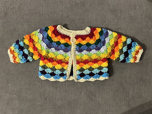 Ravelry: Shell Stitch Baby Cardigan pattern by Charli May