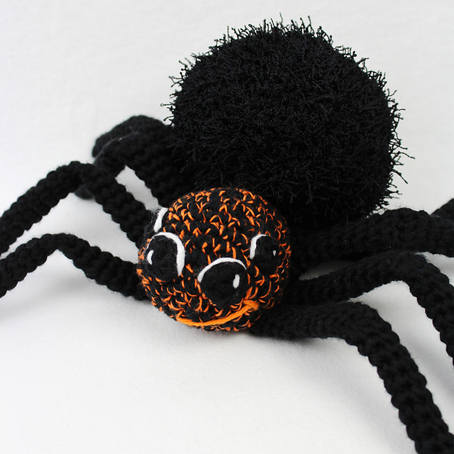 Ravelry: Webster the Spider Scrubby Amigurumi pattern by Charlyn Smith