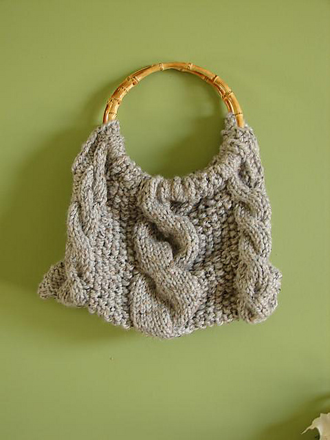 Ravelry: Large Cable Knit Purse pattern by Cortney Young