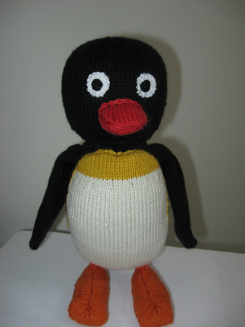 Ravelry: Pingu with Knapsack pattern by Alan Dart