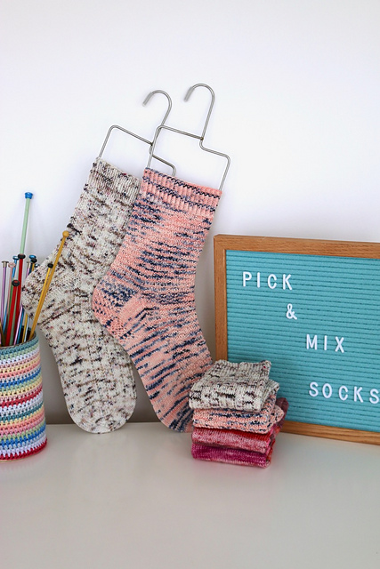 Ravelry: Pick n Mix Socks pattern by Sandra Paul