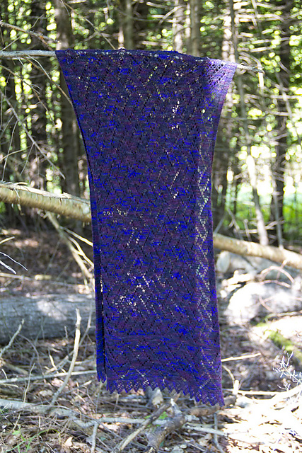 Ravelry: Aubergine's Simmer Shawl pattern by Cheryl Potter