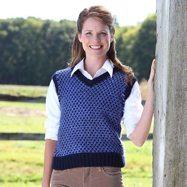 Ravelry: Thorn Tweed Vest pattern by Kirsten Hipsky