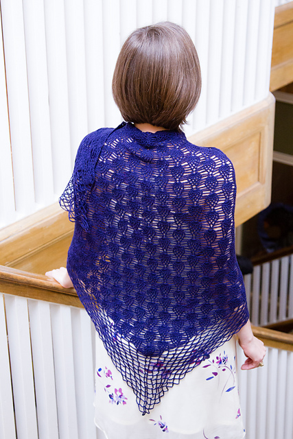 Ravelry: Pear Trellis Shawl pattern by Angelia Robinson