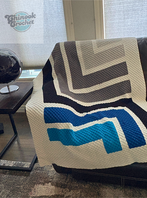 Ravelry: Blue Turn Blanket pattern by Chinook Crochet