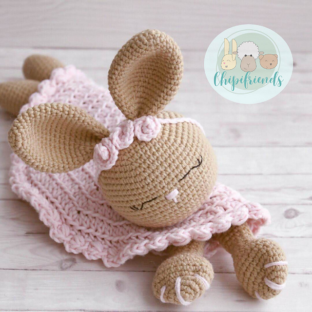 Ravelry: Bunny Security Blanket pattern by Graciela Gaudi