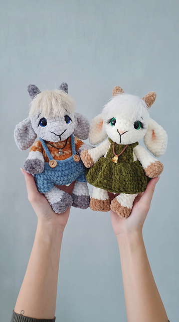 Ravelry: Goat plush toys pattern by Ekaterina Chirkova