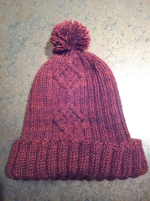 Ravelry: #14 Diamond Cable Hat pattern by Gayle Bunn