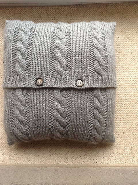 Ravelry: Simple Cable Cushion pattern by Sally @ Knitworking