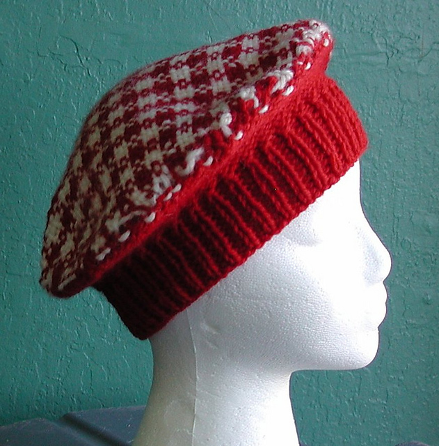 Ravelry: Knit-Weave Beret pattern by Christine Thresh