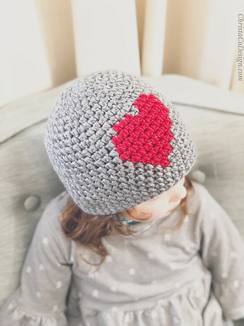 Ravelry: Pebbled Heart Hat pattern by Crystal Marin