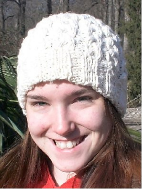 Ravelry: Cabled Hat in Two Gauges pattern by Cindy Walker