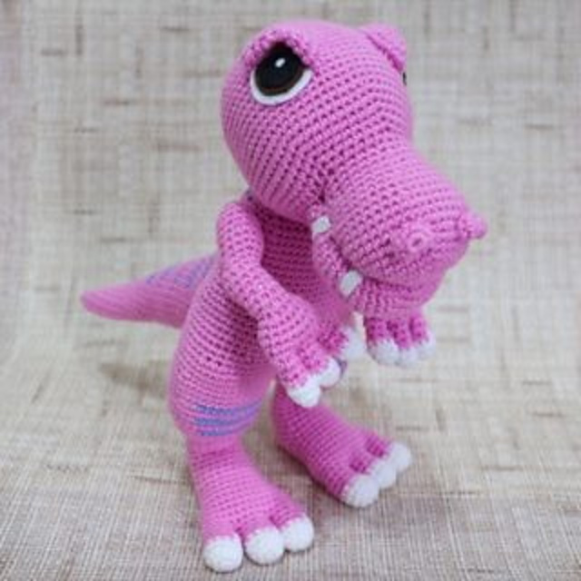 Ravelry: T Rex pattern by Little Bamboo Handmade