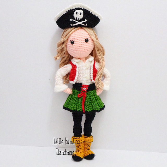 Ravelry: Sophia The Pirate Girl pattern by Little Bamboo Handmade