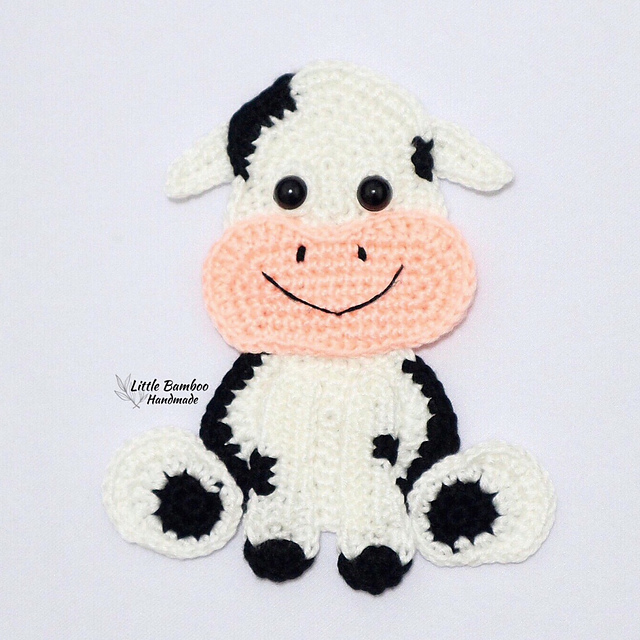 Ravelry: Cow Applique pattern by Little Bamboo Handmade