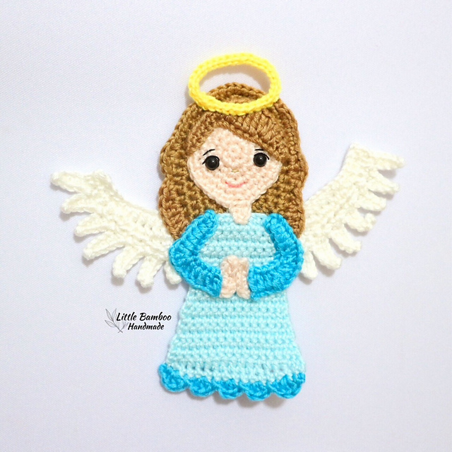 Ravelry: Angel Applique pattern by Little Bamboo Handmade