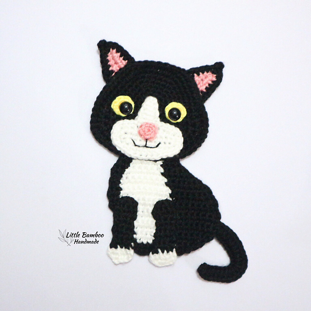 Ravelry: Manx Cat Applique pattern by Little Bamboo Handmade