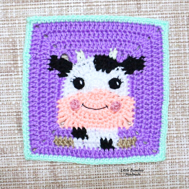 Ravelry: Cow Granny Square pattern by Little Bamboo Handmade
