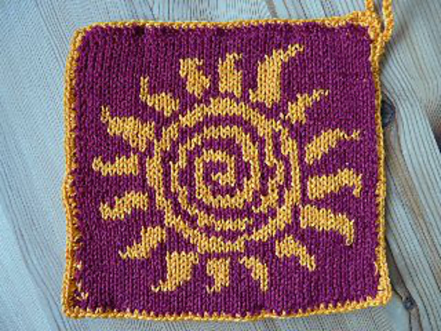 Ravelry: Solstice Tribal Sun Motif pattern by Erssie
