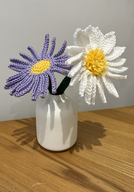 Ravelry: Daisy and Aster Flowers pattern by Clair's Crafty Crochet