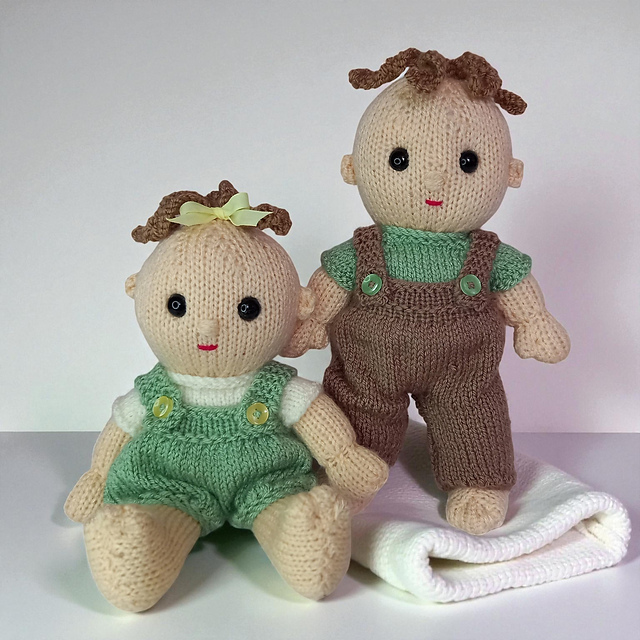 Ravelry: Betsy and Ben Dungarees set pattern by Claire Fairall Designs
