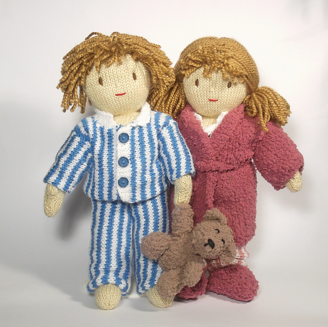 Ravelry: Time For Bed Jesse and Josie Dolls pattern by Claire Fairall ...