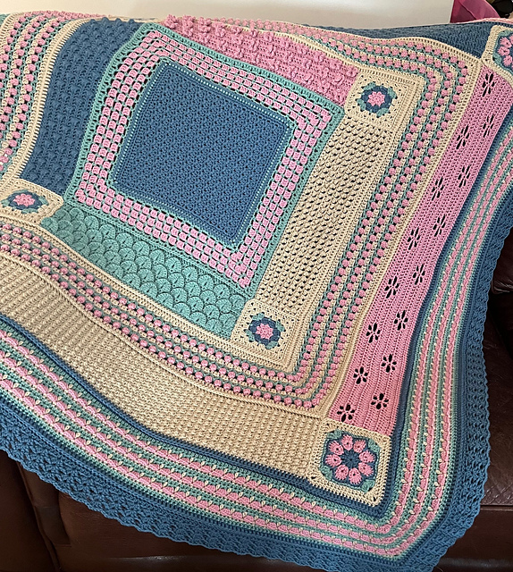 Ravelry: Helen's Garden Blanket pattern by Claire Musson