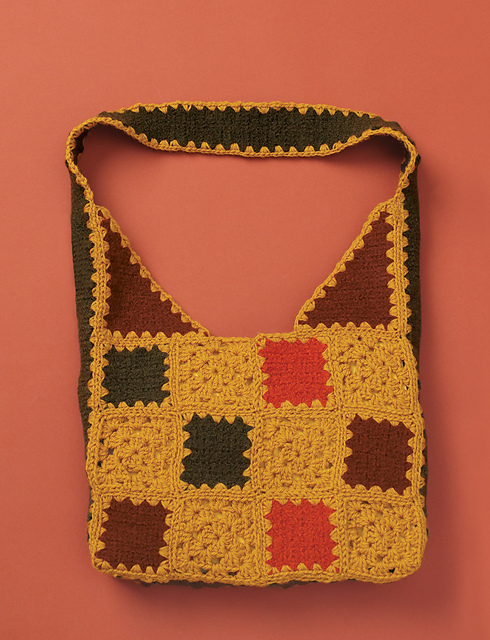 Ravelry: Felted & Crochet Patchwork Bag pattern by Patons
