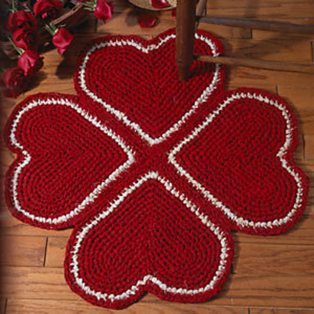 Ravelry: Romance Afoot Rug pattern by Leisure Arts