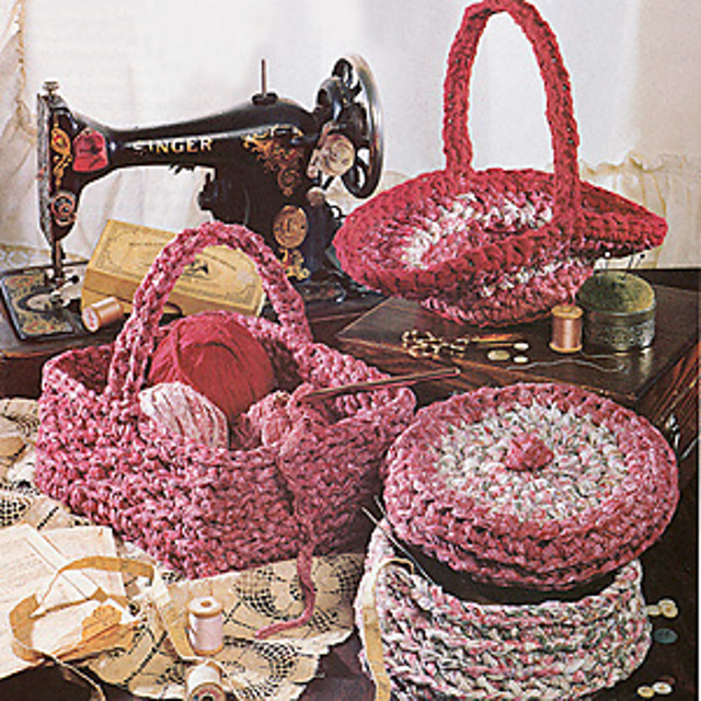 Ravelry: Homespun Baskets: Rectangular Basket pattern by Leisure Arts