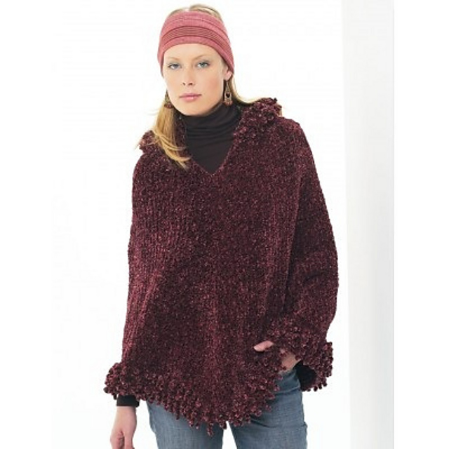 Ravelry: Hooded Poncho #110 pattern by Patons
