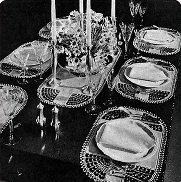 Ravelry: Mayfair Dinner Set #742 pattern by The Spool Cotton Company